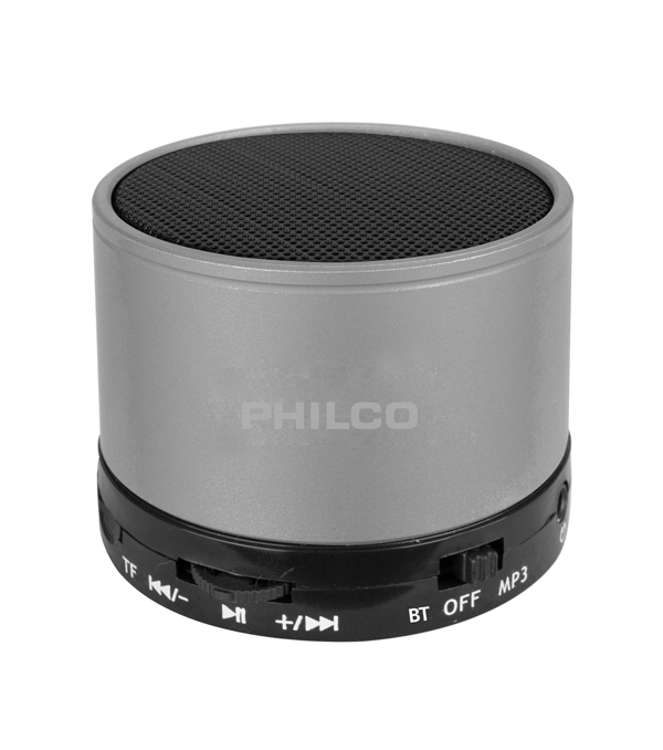 PARLANTE PORTATIL WIRELESS-USB P295 PLATA - Philco Chile