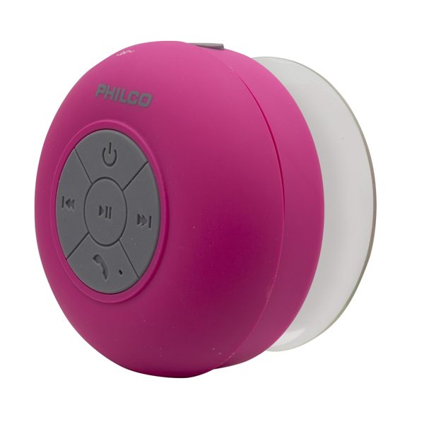 PARLANTE WIRELESS ANTI SALPICADURAS ROSA - Philco Chile